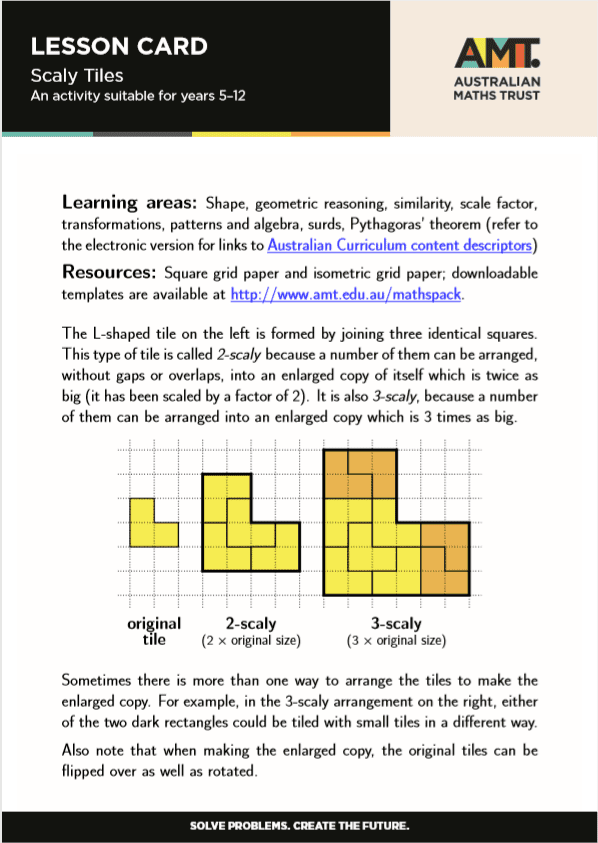 Resources for the classroom - Australian Maths Trust